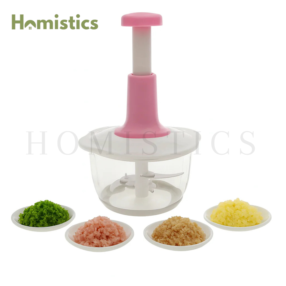 Manual Kitchen Hand Chopper – 1.5L Push‑Down Vegetable & Fruit Dicer